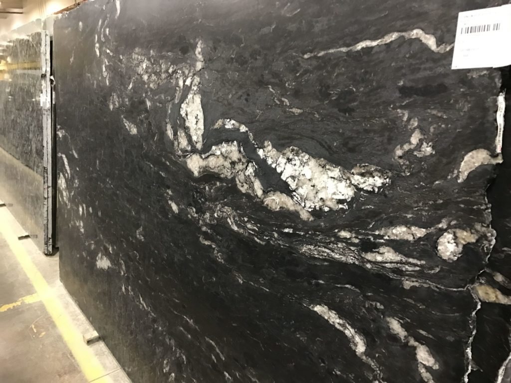 Titanium Black Leather Granite Kitchen & Bath Countertops